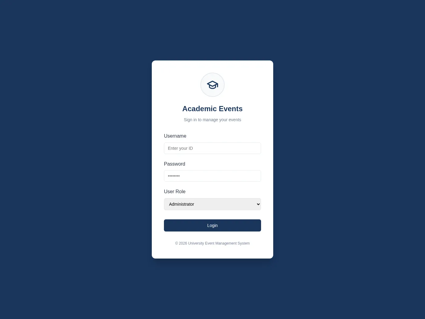 Academic Event Manager