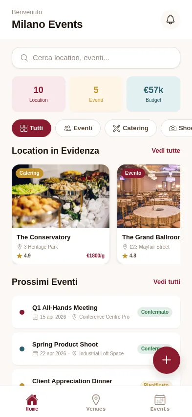 Event Venue Organizer