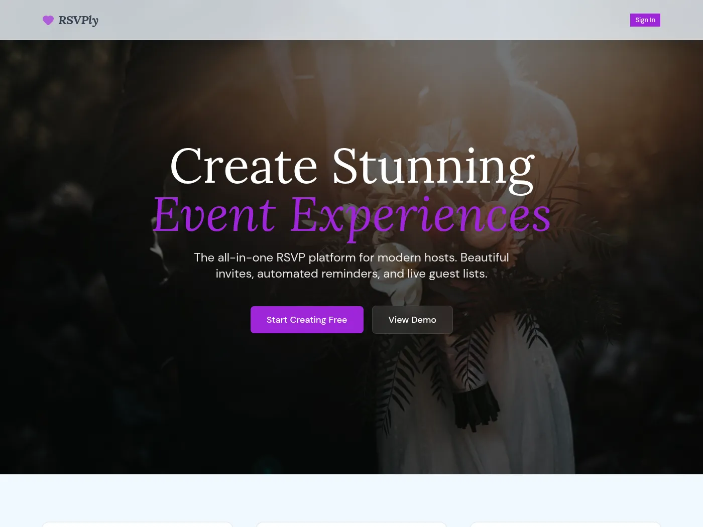 RSVPly Event Page
