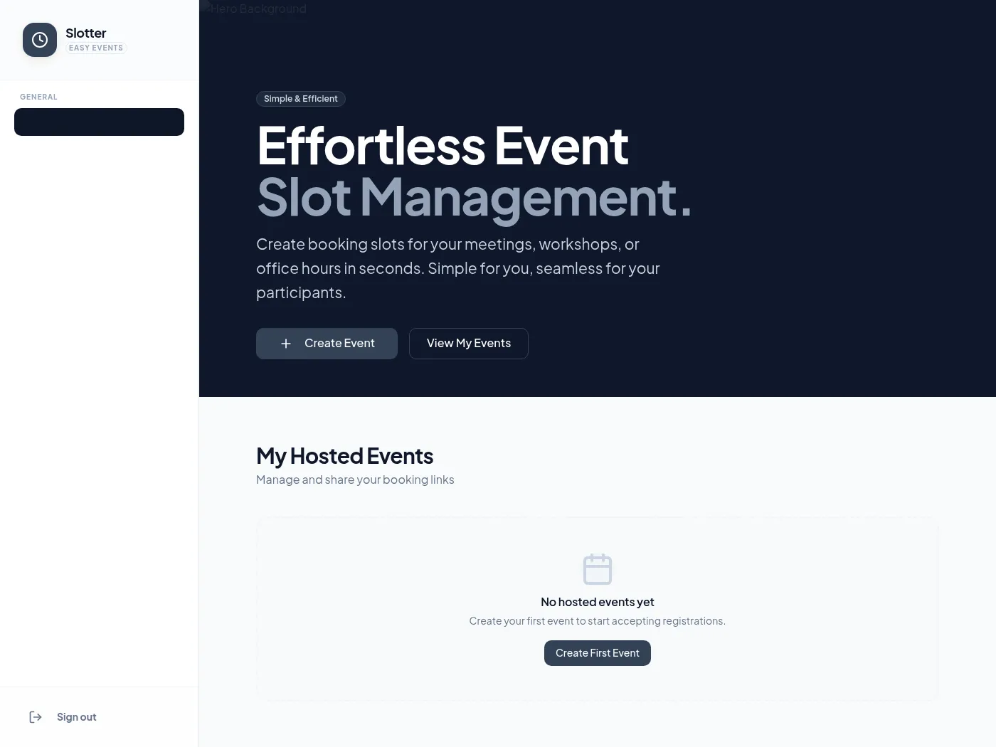Easy Event Slotter