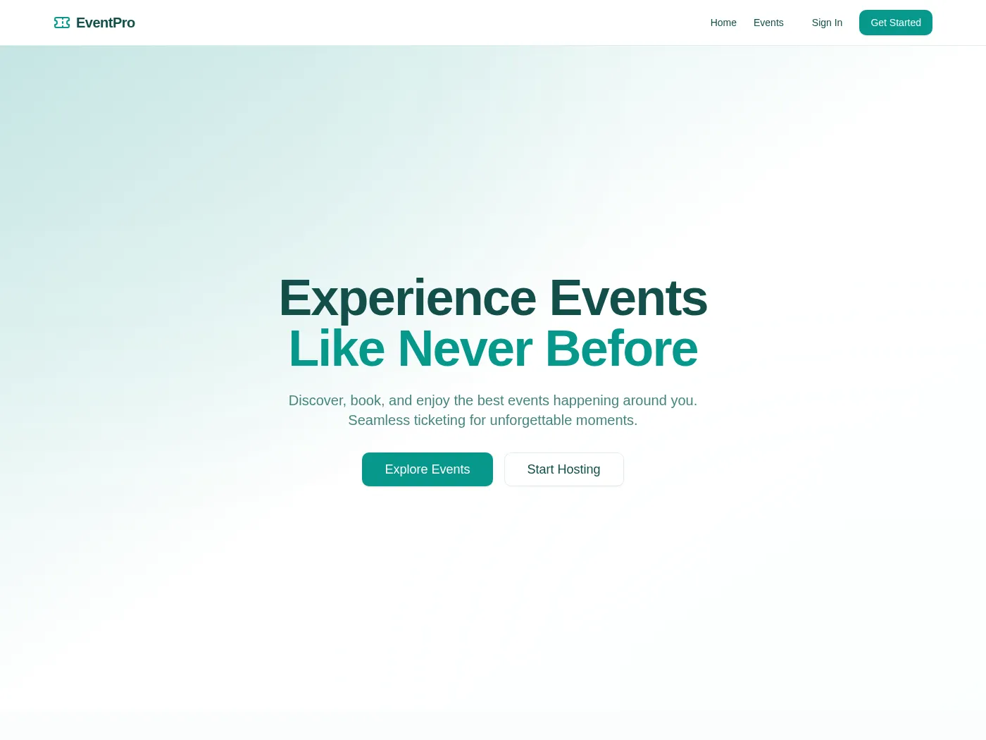 Live Event Ticketing Pro