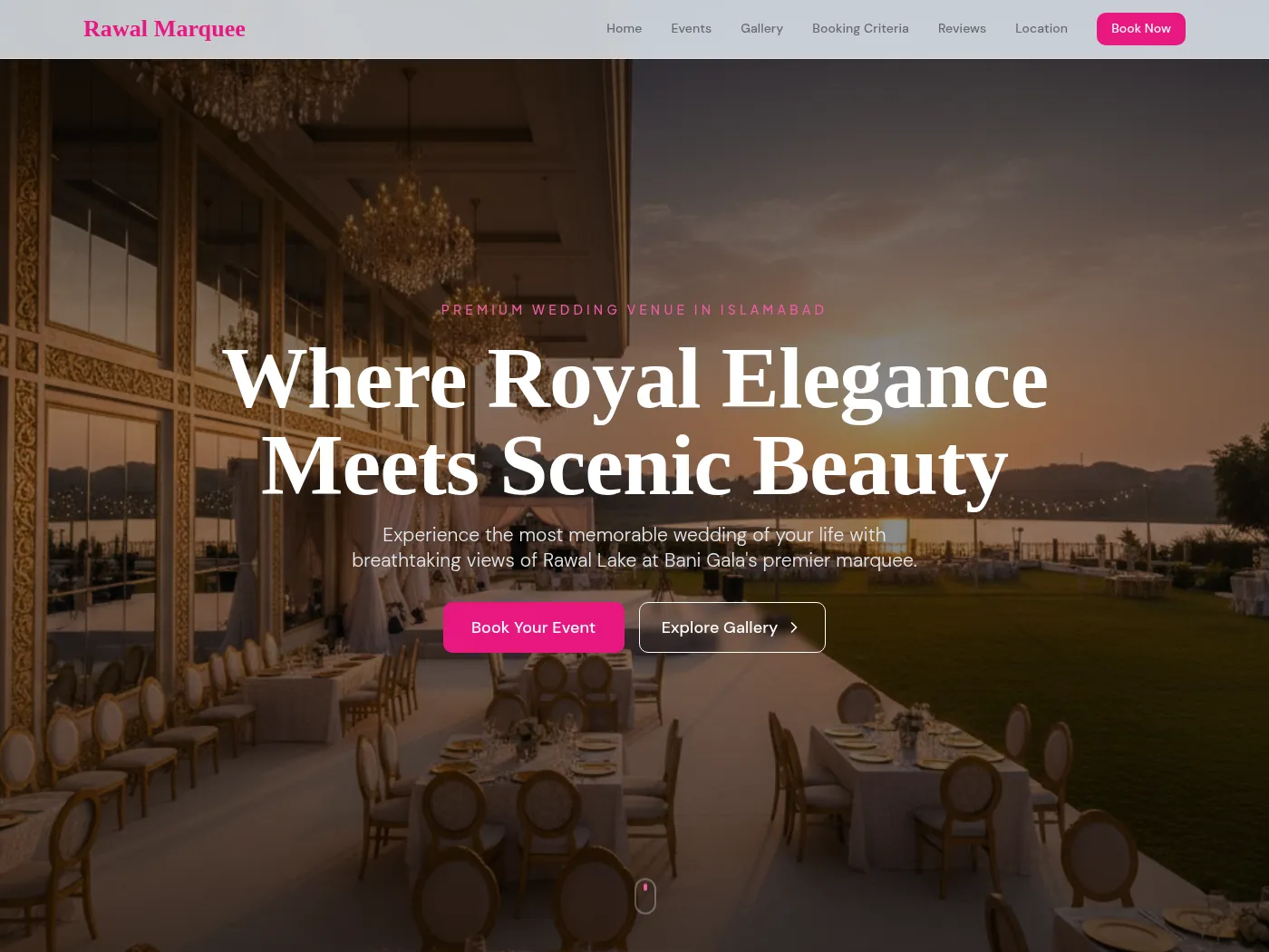 Event Venue Pro Site
