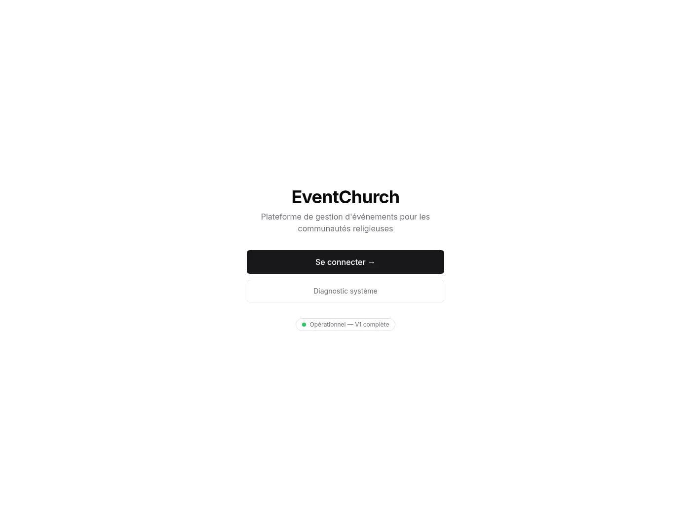 EventChurch Manager
