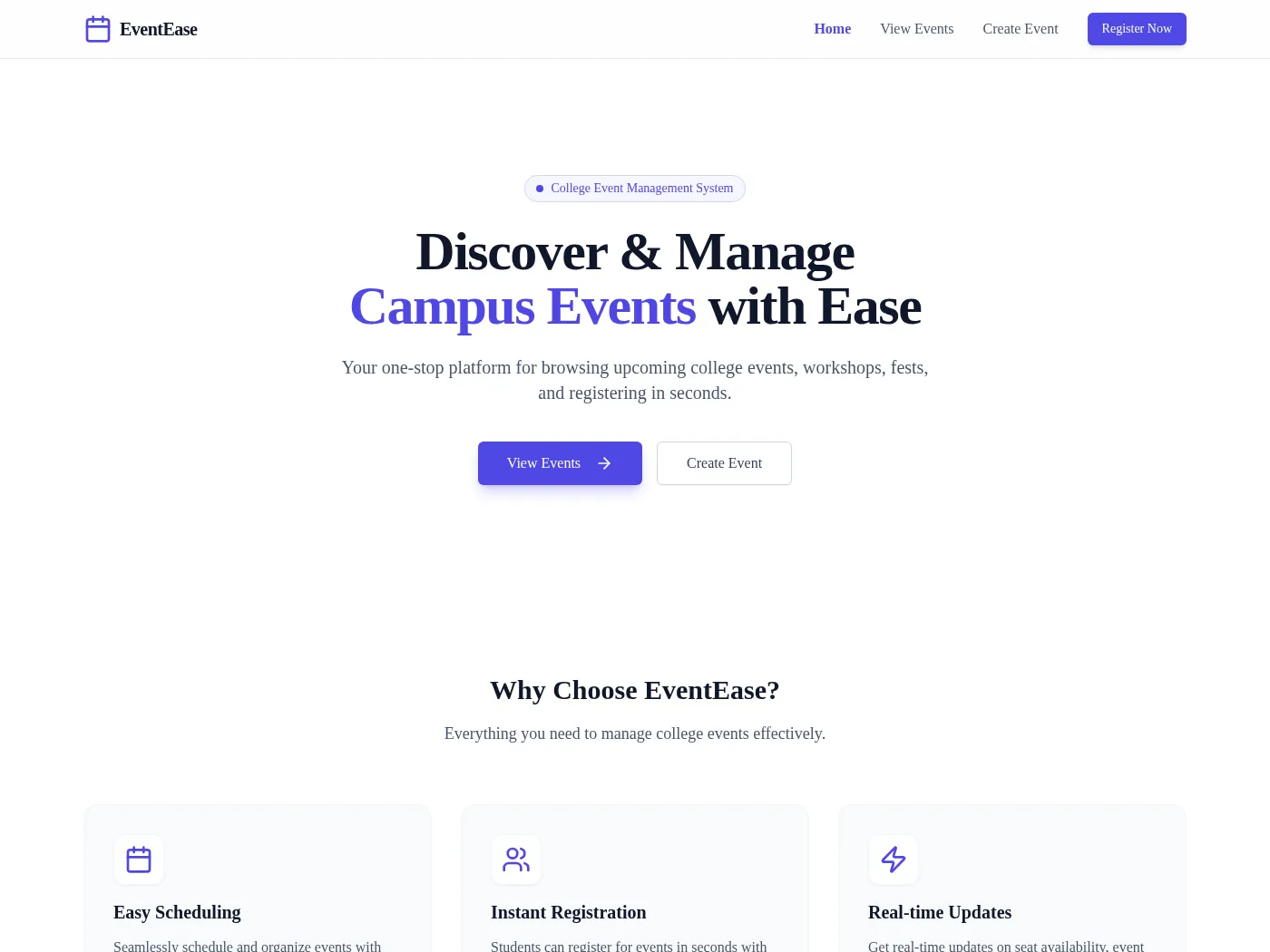EventEase UI Kit