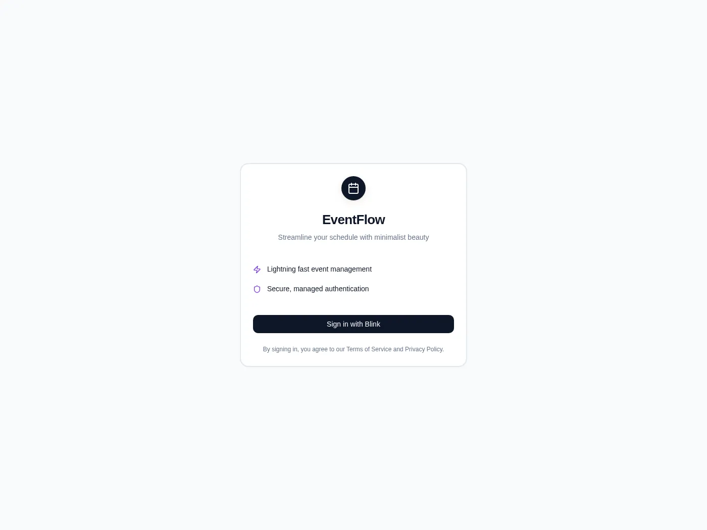EventFlow Calendar SaaS