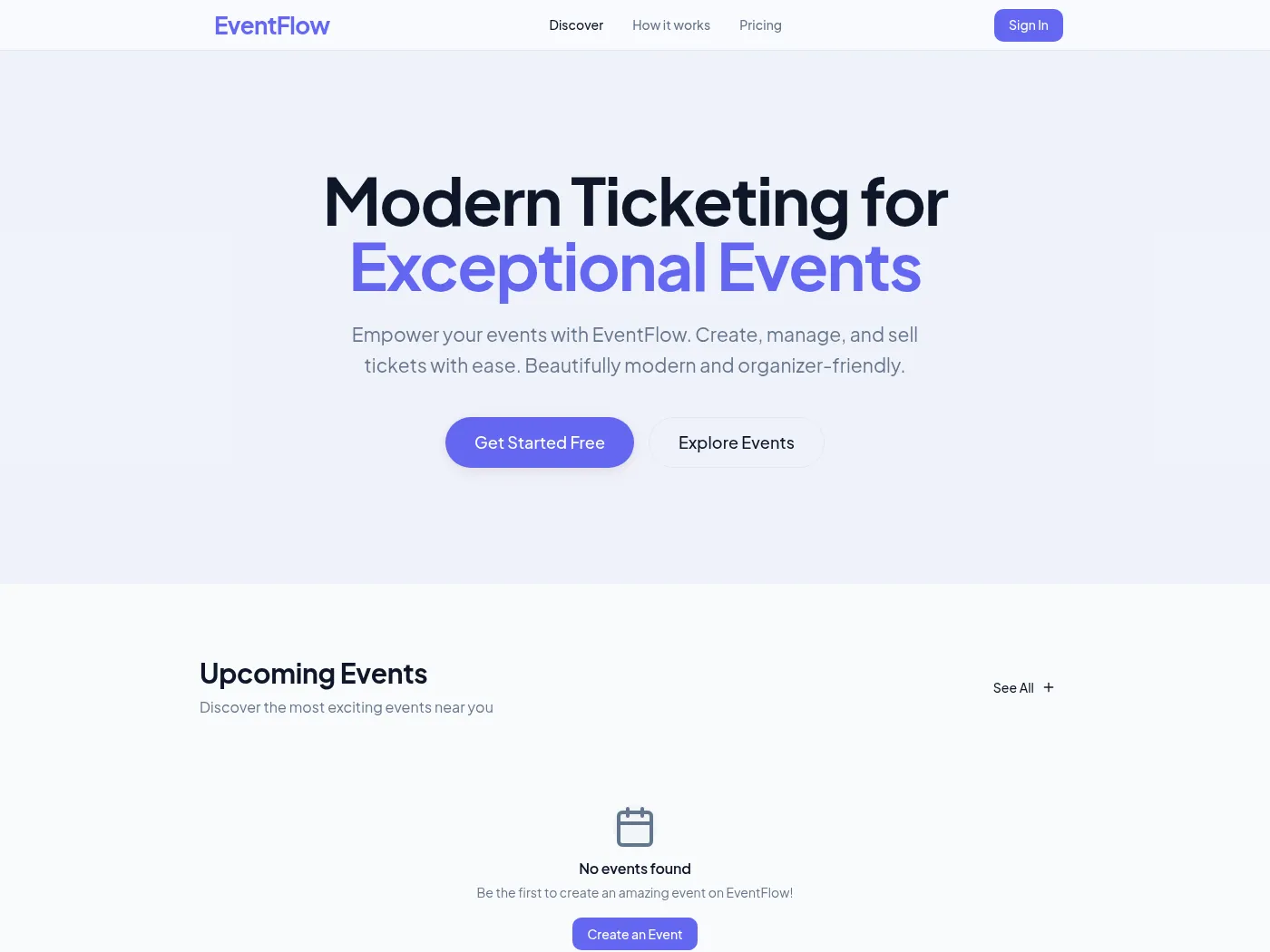 EventFlow Ticket Platform