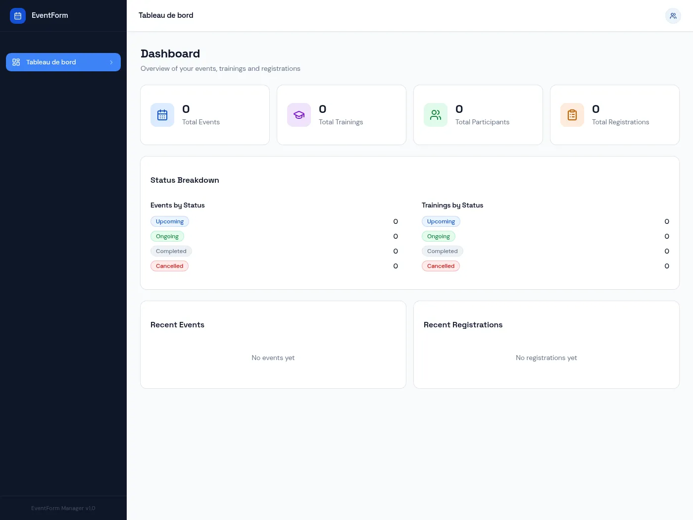 EventForm Manager