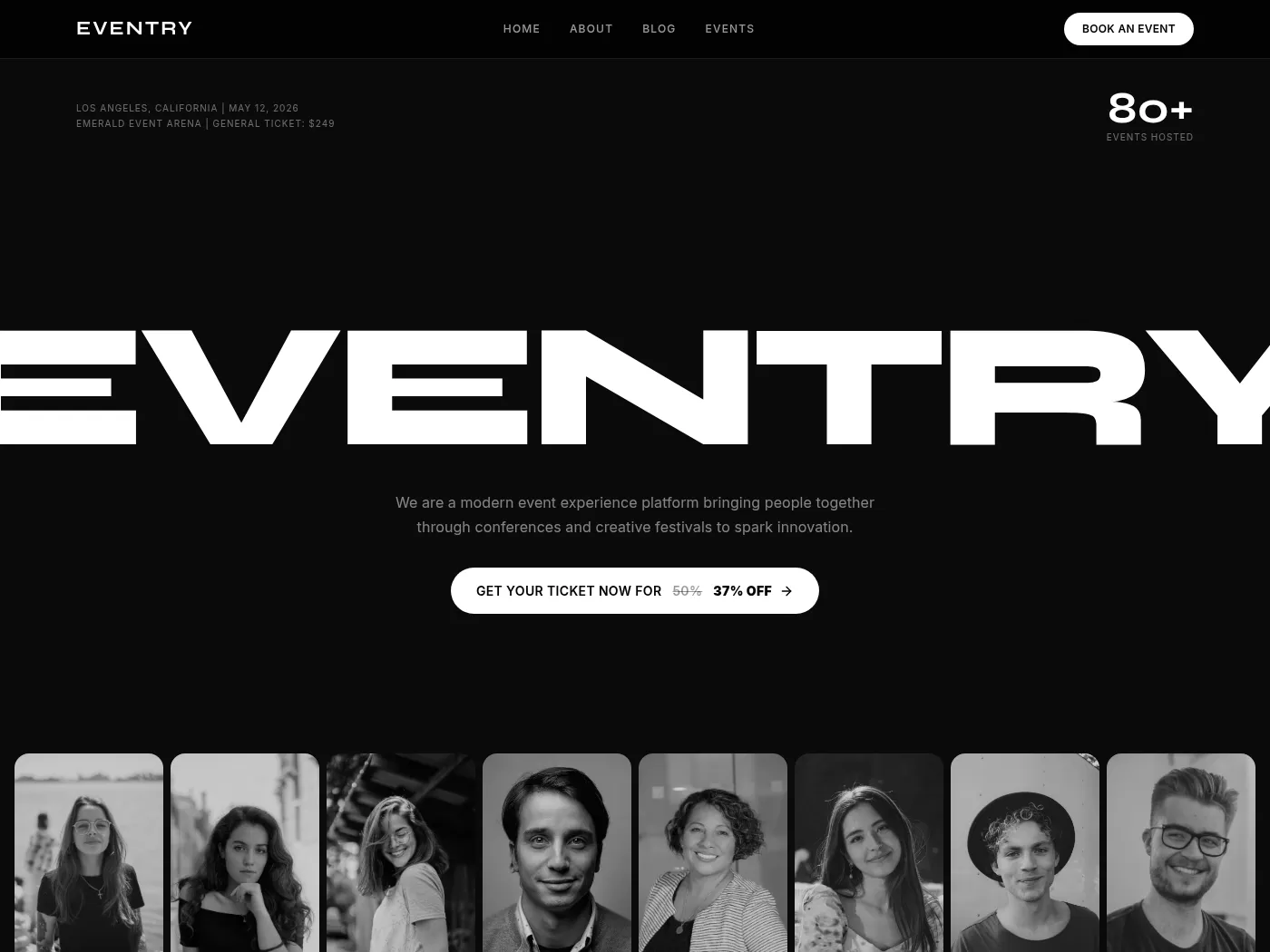 Eventry Web Clone