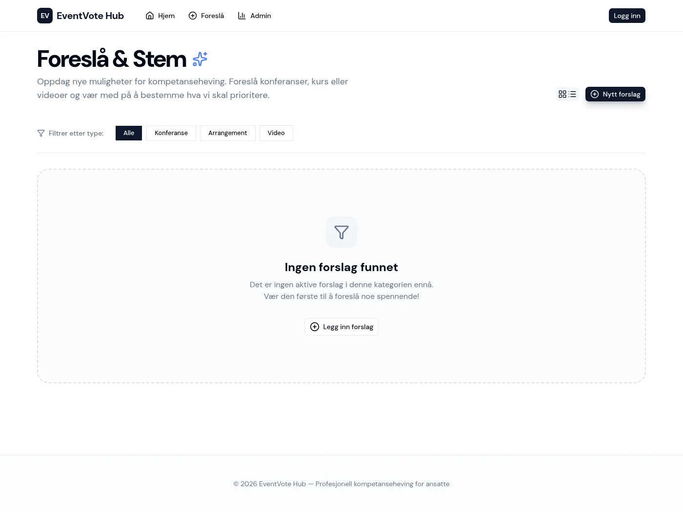 EventVote Hub