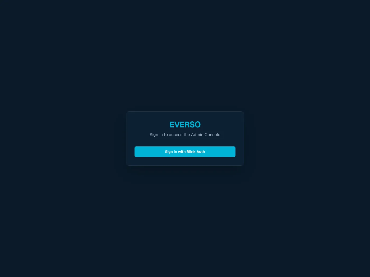 EVERSO Admin Console