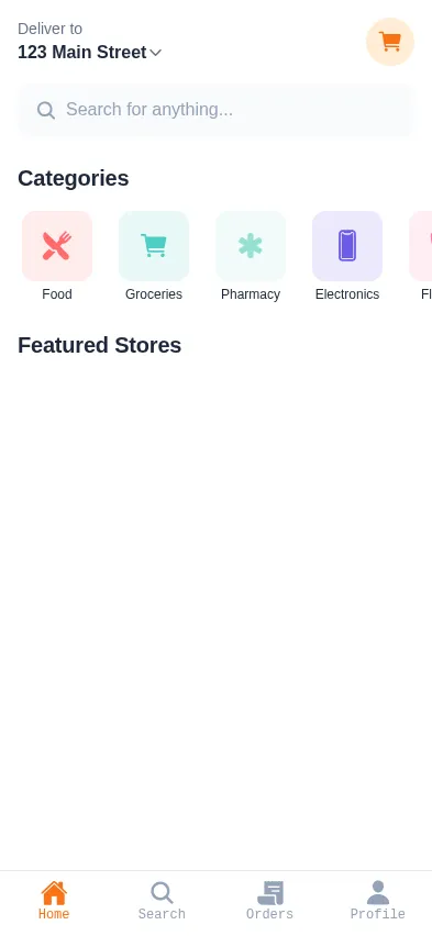 Everywhere Delivery App