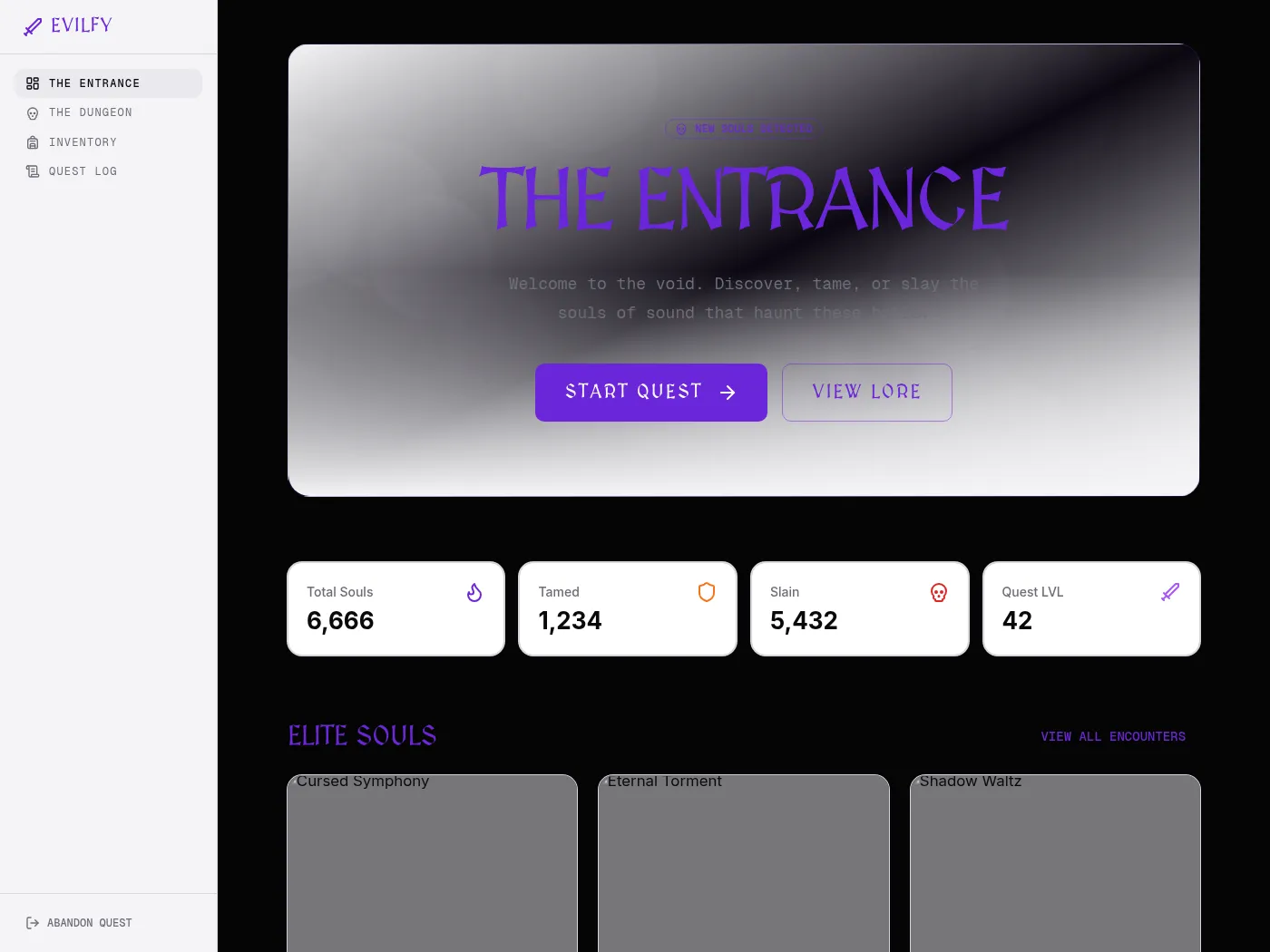 Evilfy: Roguelike Spotify