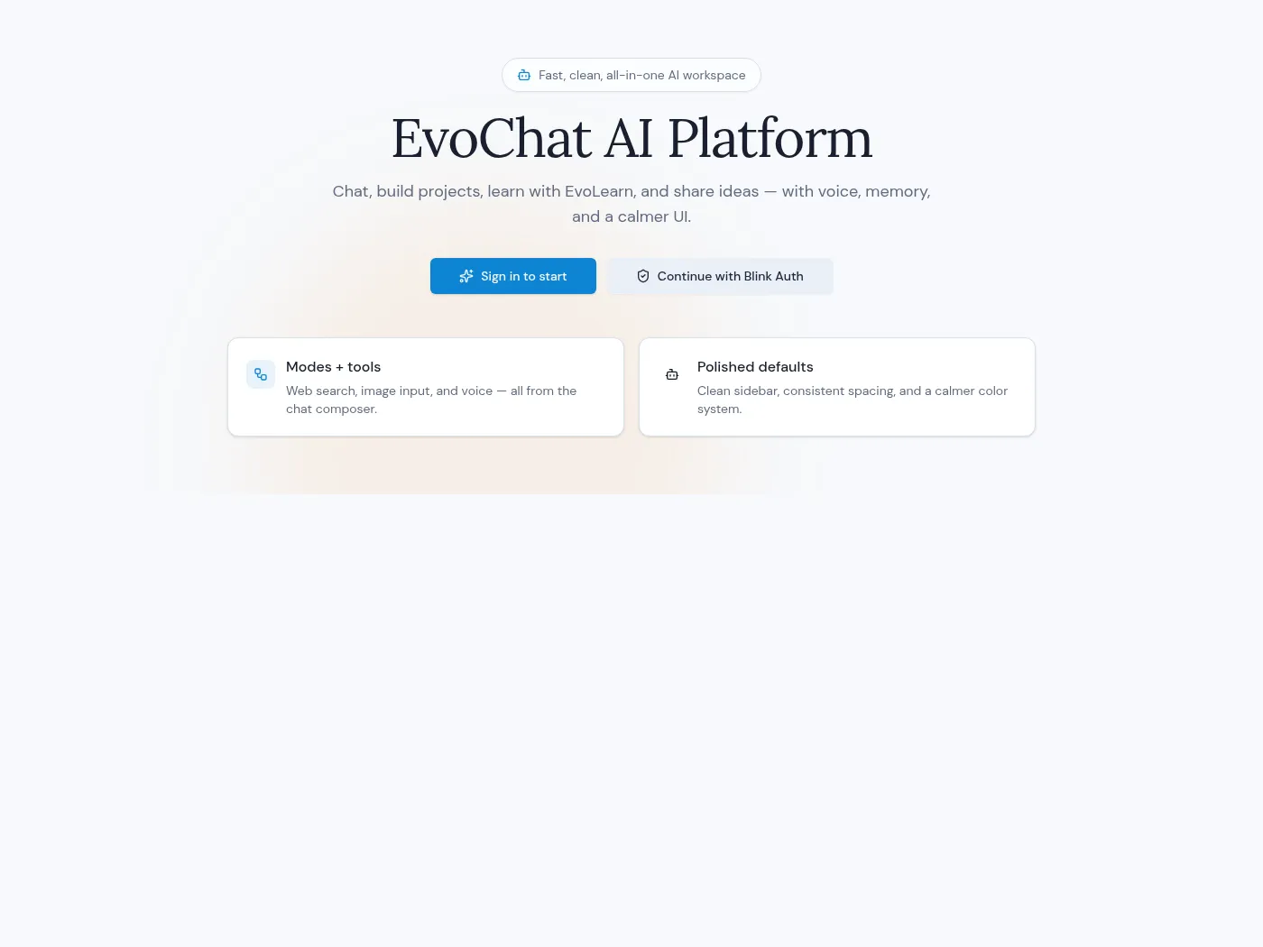 EvoChat AI Chatbot