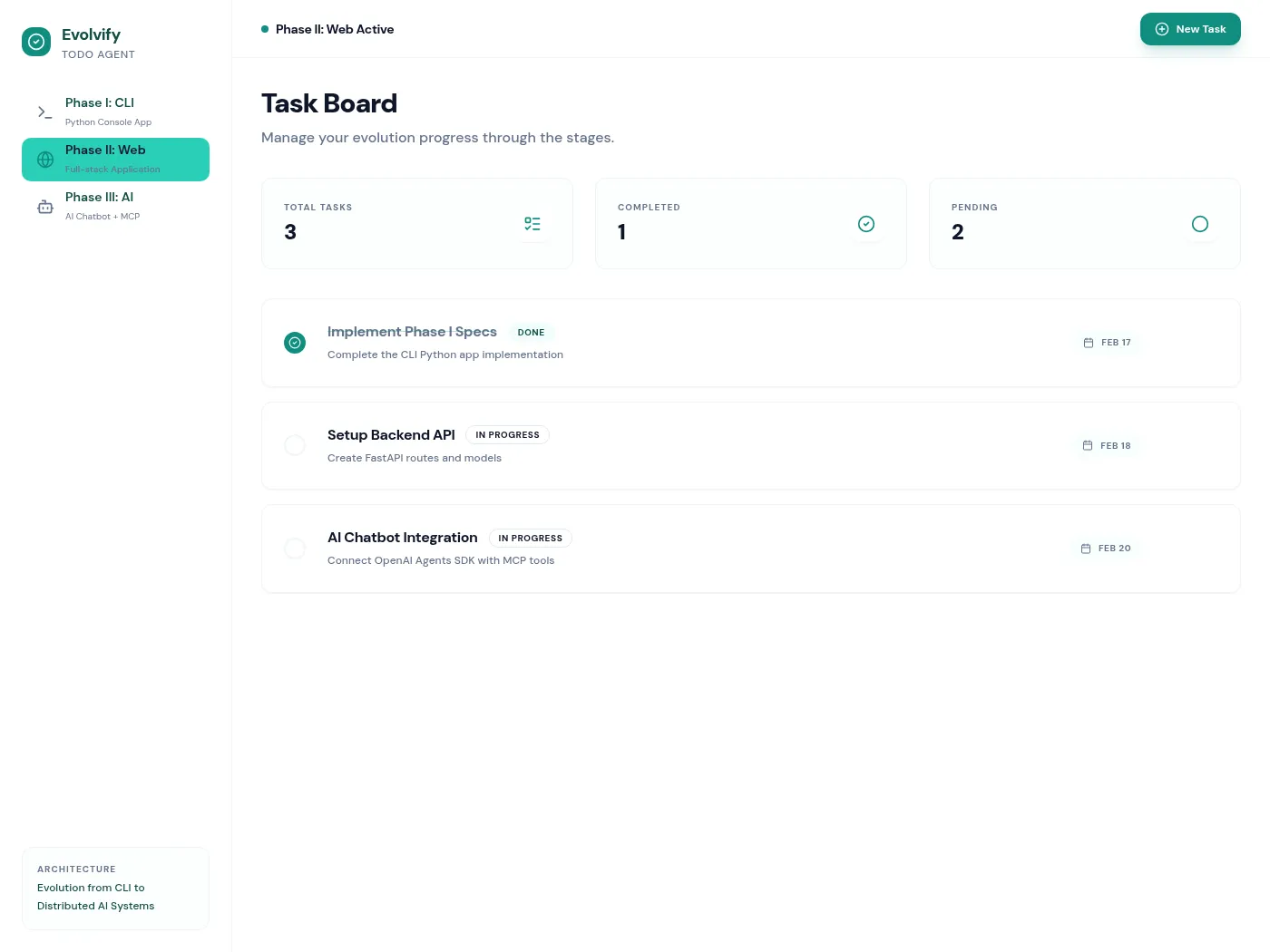 Evolvify Todo Agent