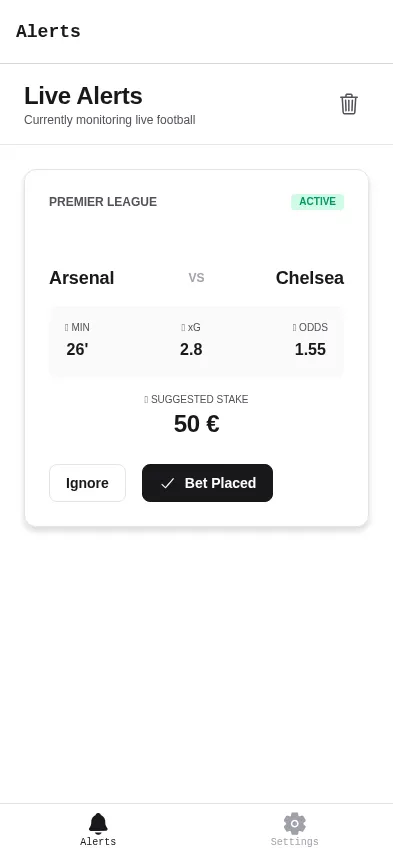 EV+ Bet Alert Android