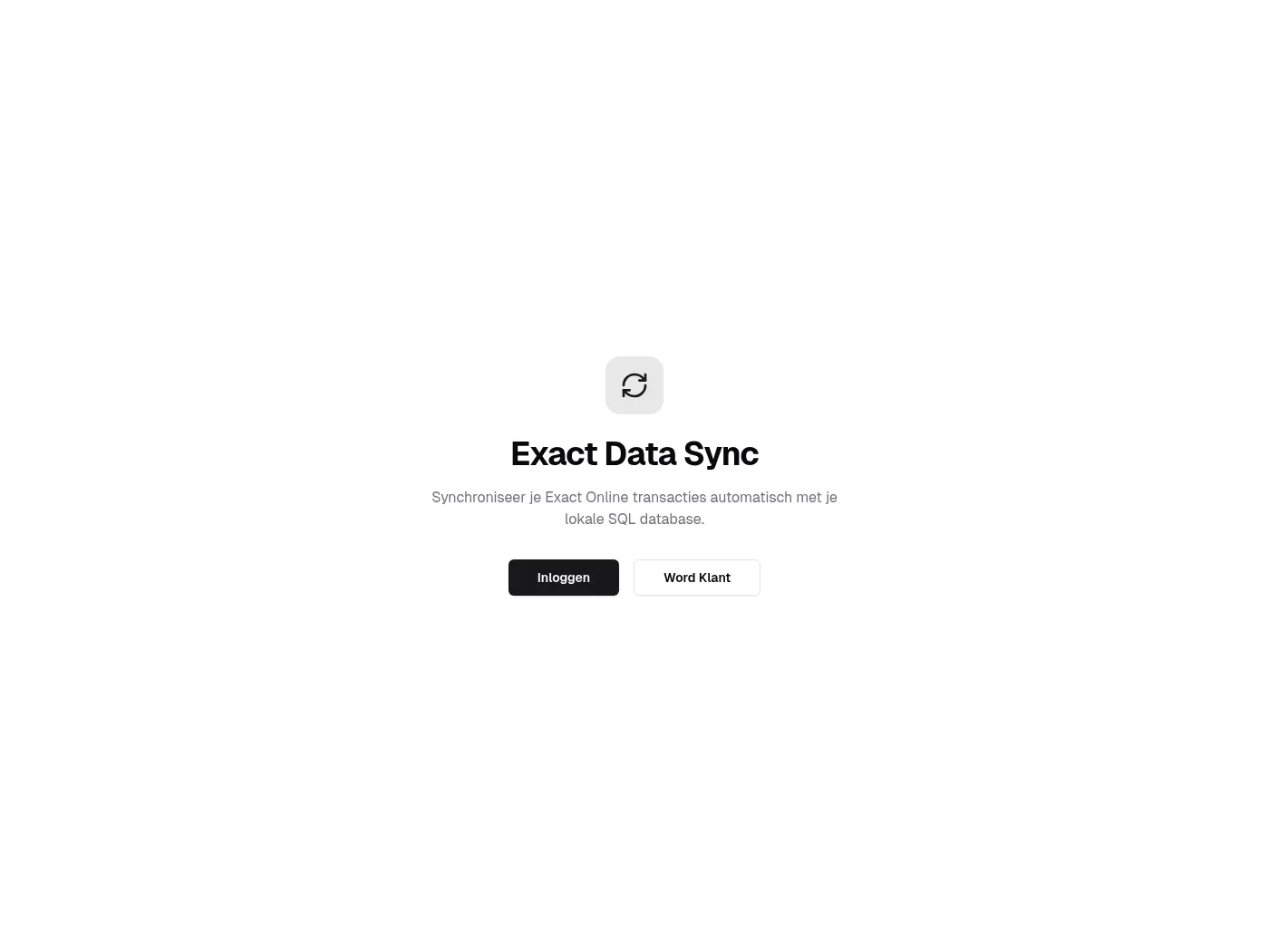 Exact Data Sync Tool