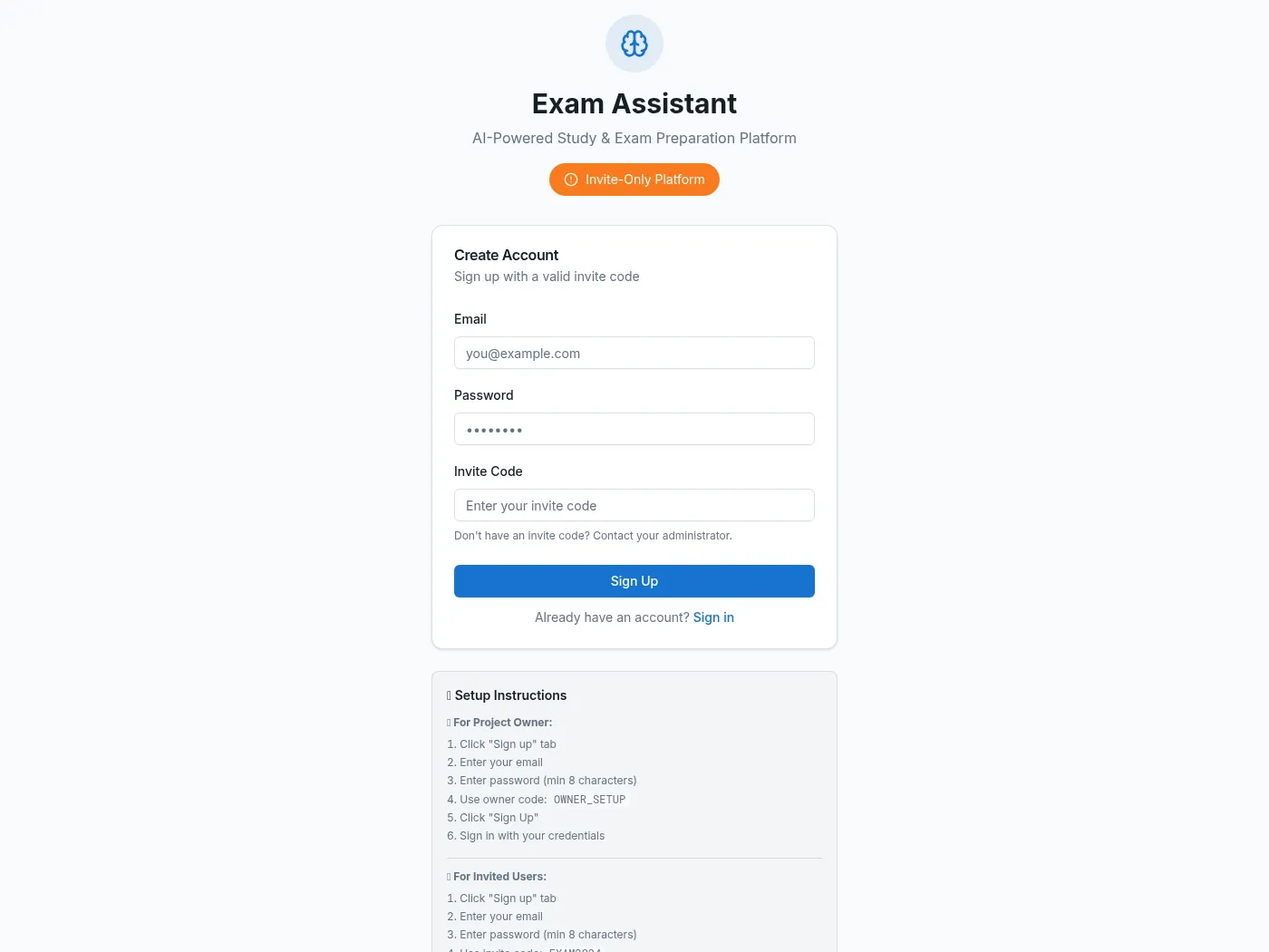 Exam Assistant – AI-Powered Study & Exam Preparation Platform (Remix)