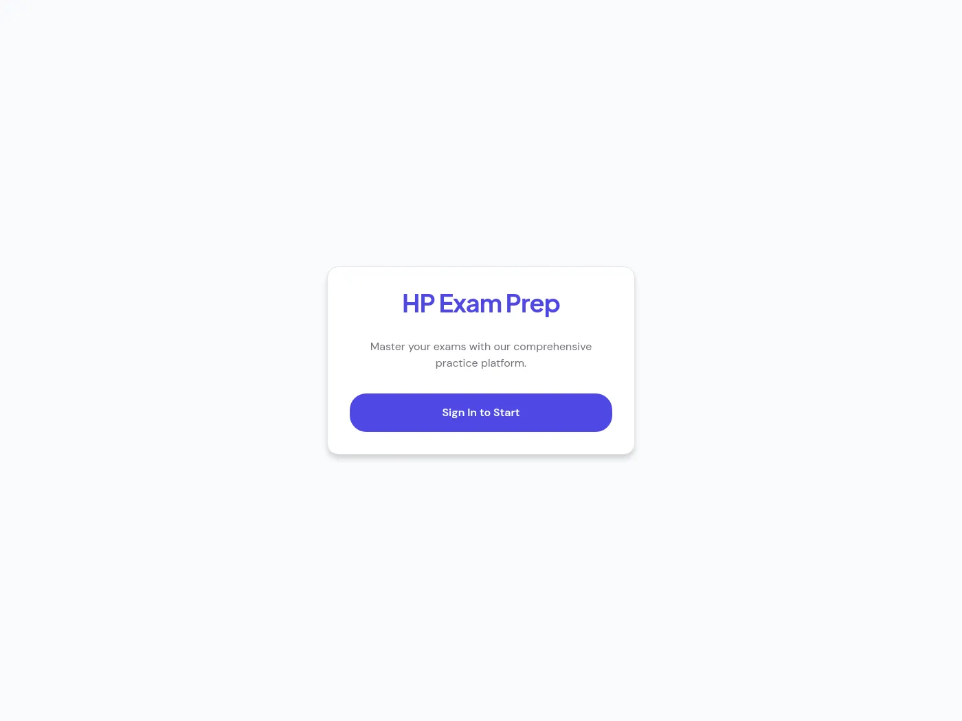 HP Exam Prep Clone