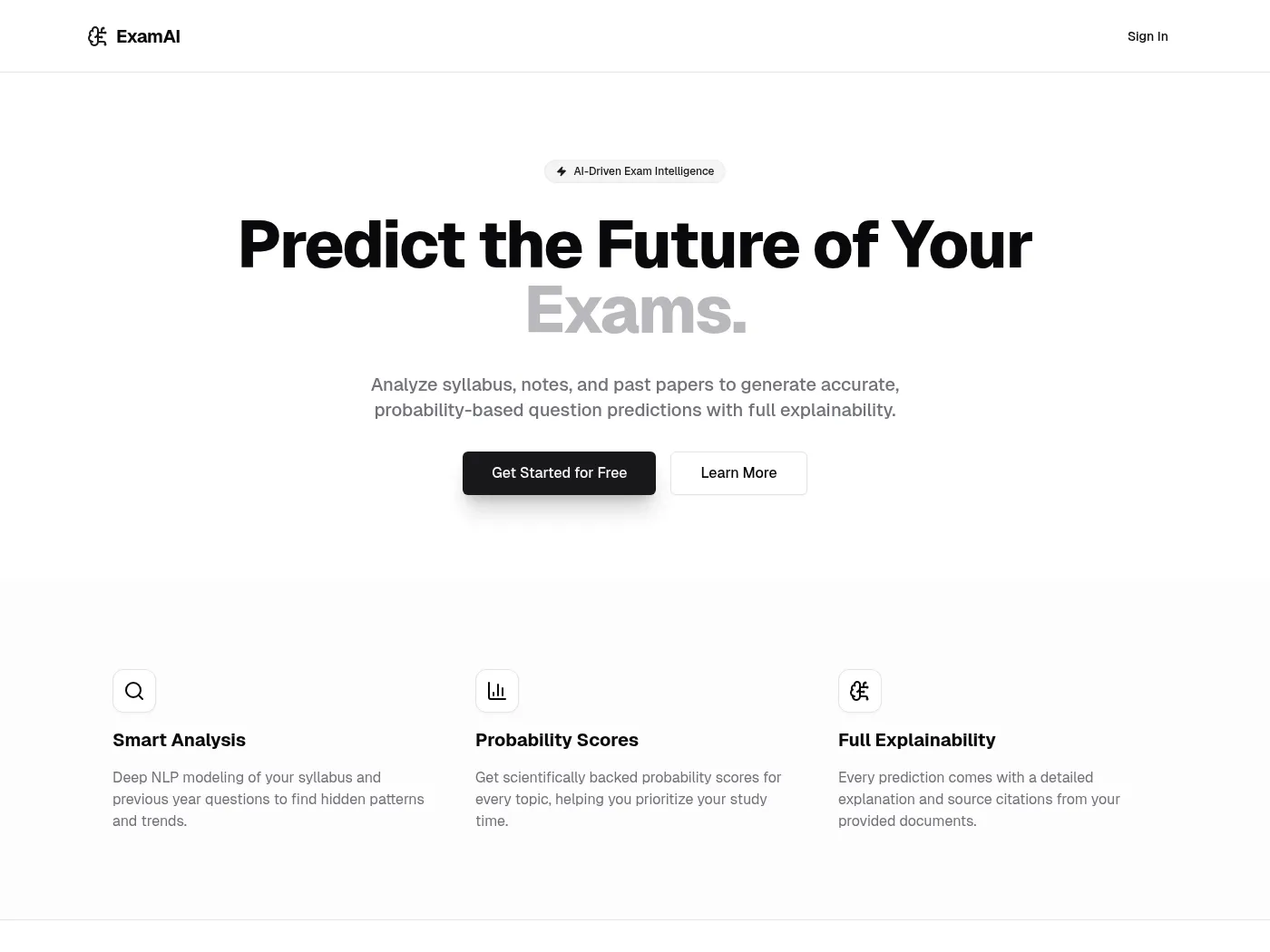 ExamAI Insight Generator