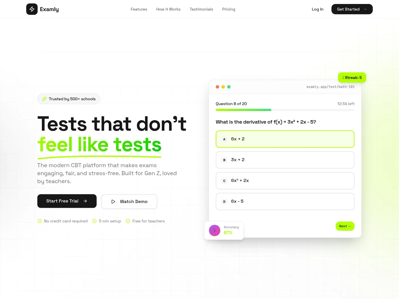Examly GenZ Test Platform