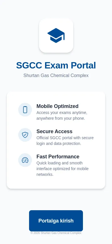 Exam.SGCC.UZ Mobile App