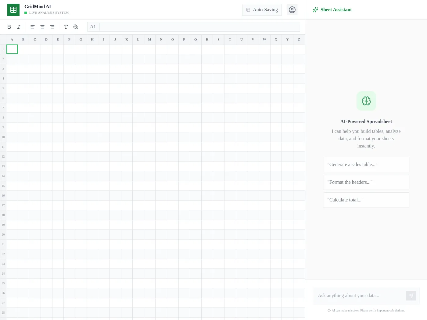 Excel AI Assistant