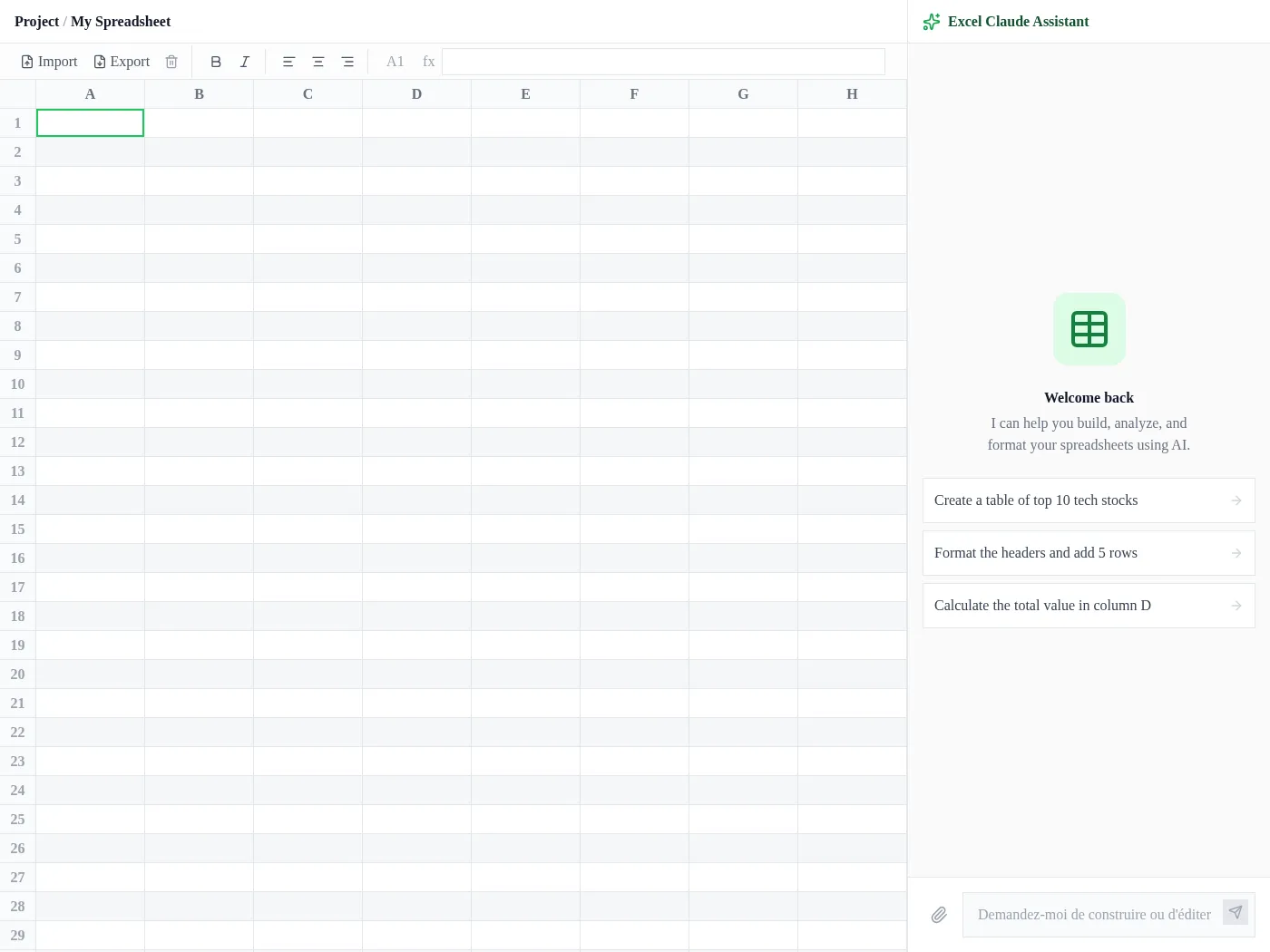 Excel Claude Assistant