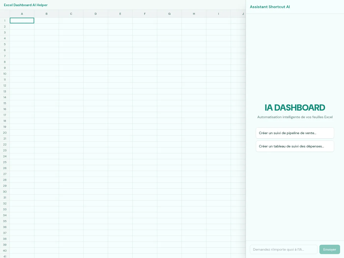 Excel Dashboard AI Helper