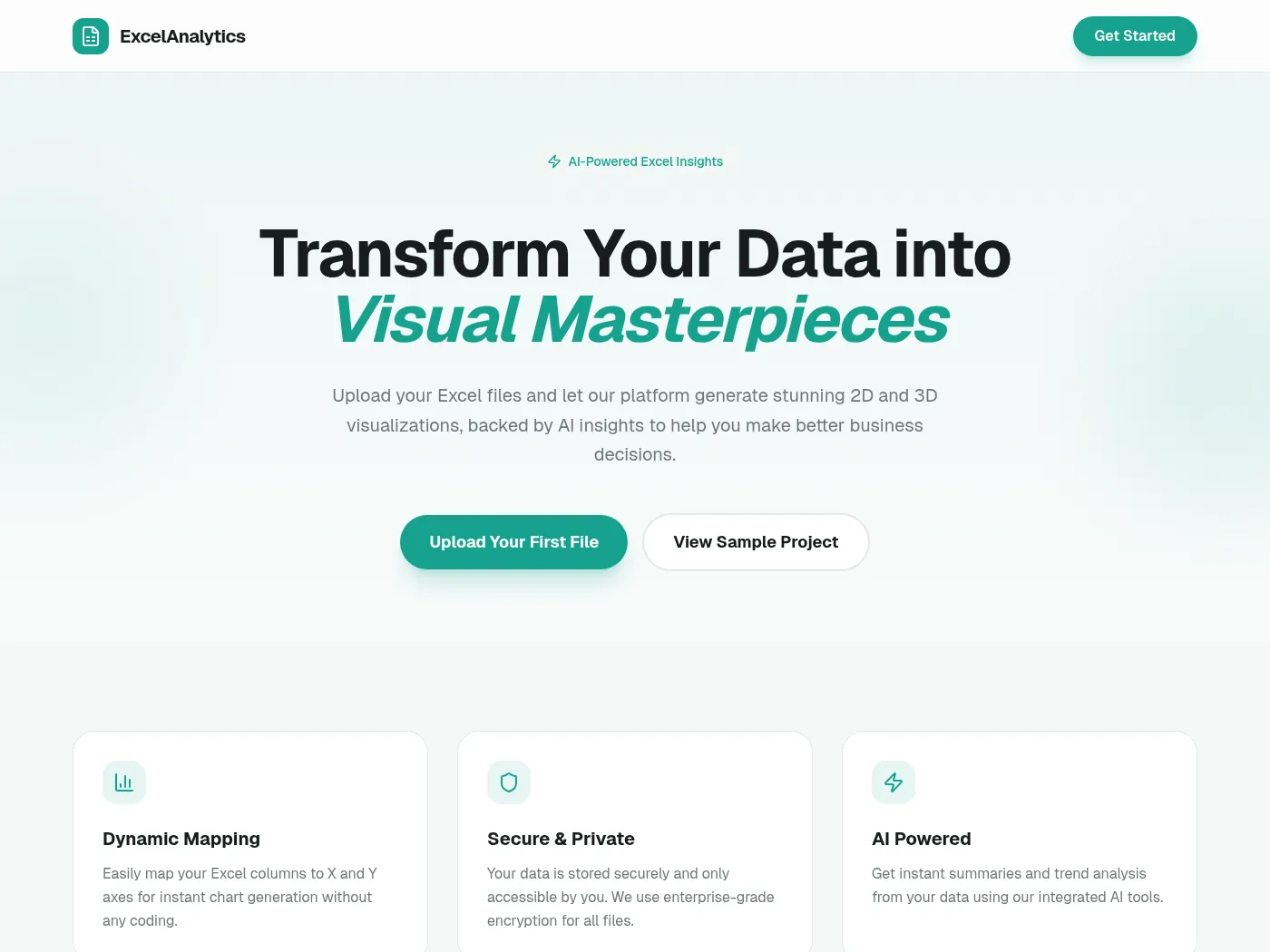 Excel Analytics Platform