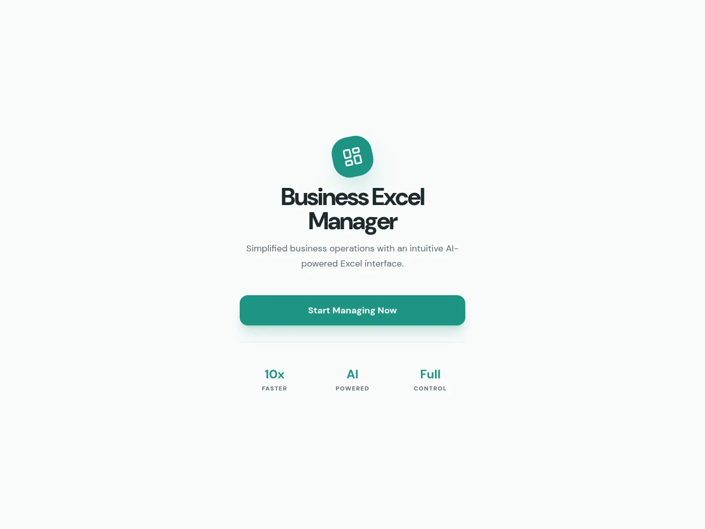 Business Excel Manager