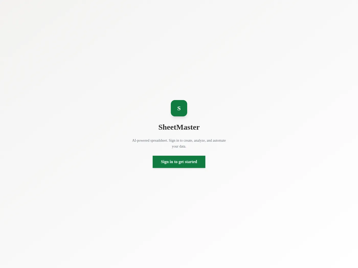 SheetMaster