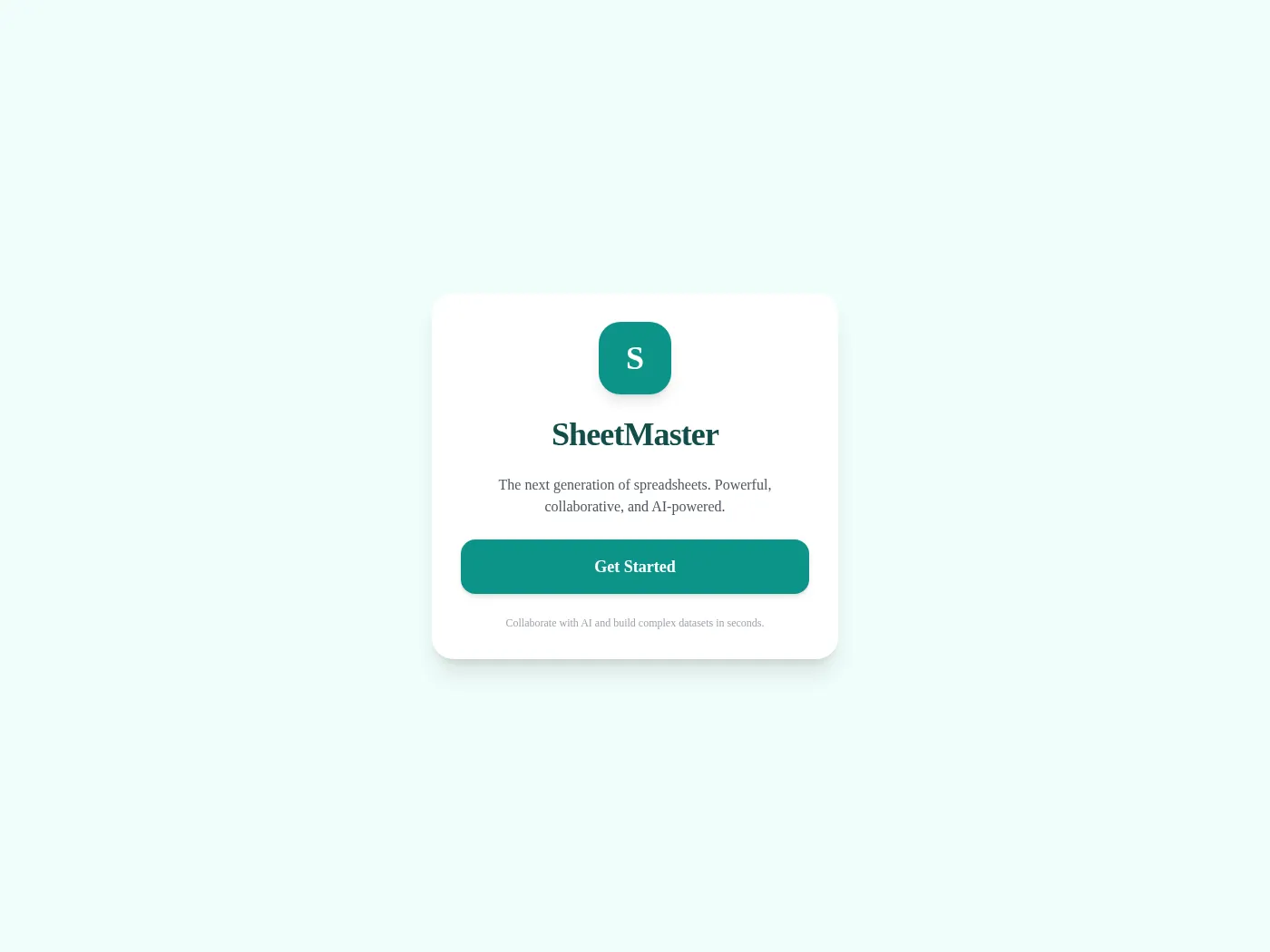 SheetMaster