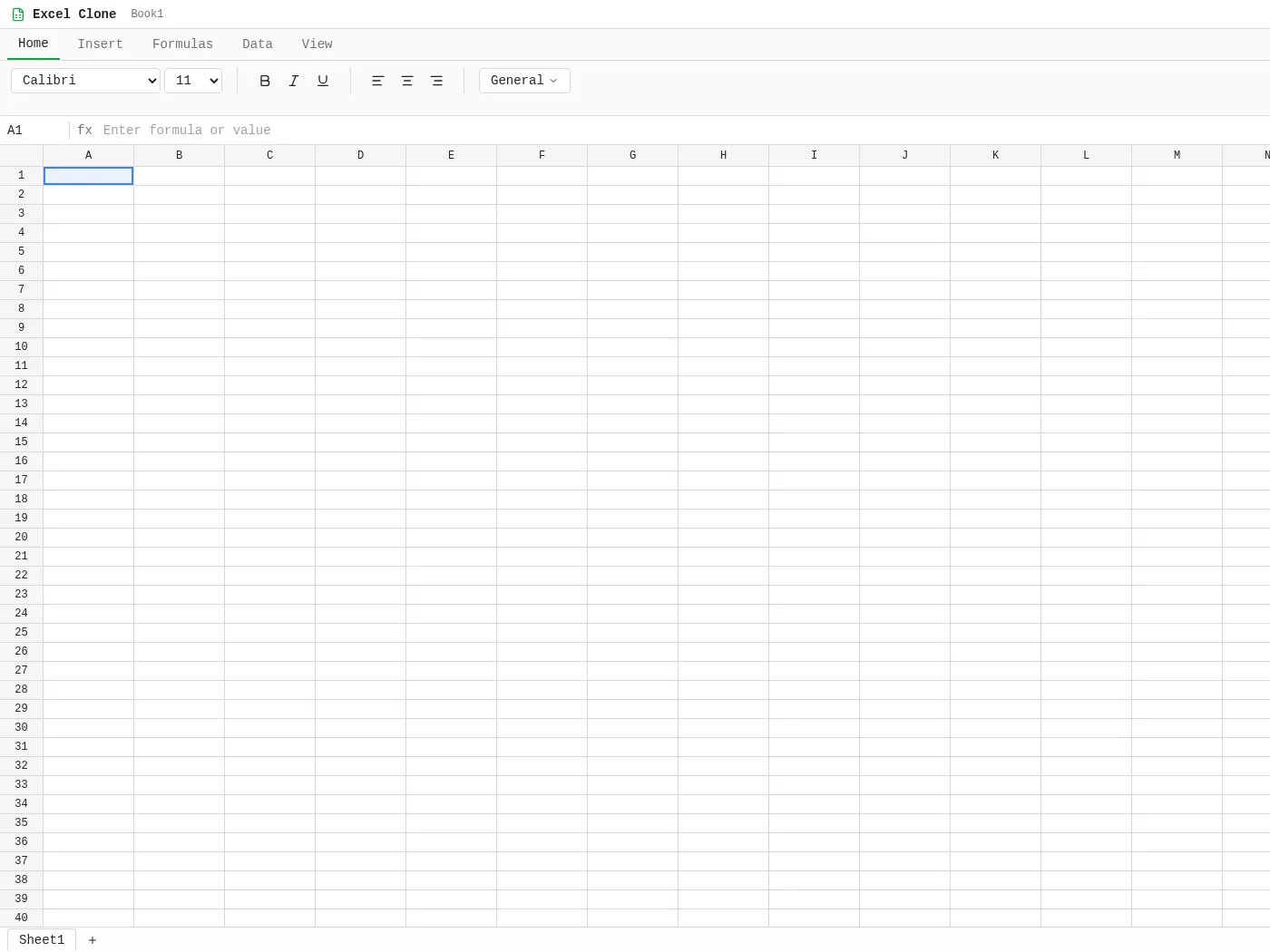 Excel Clone