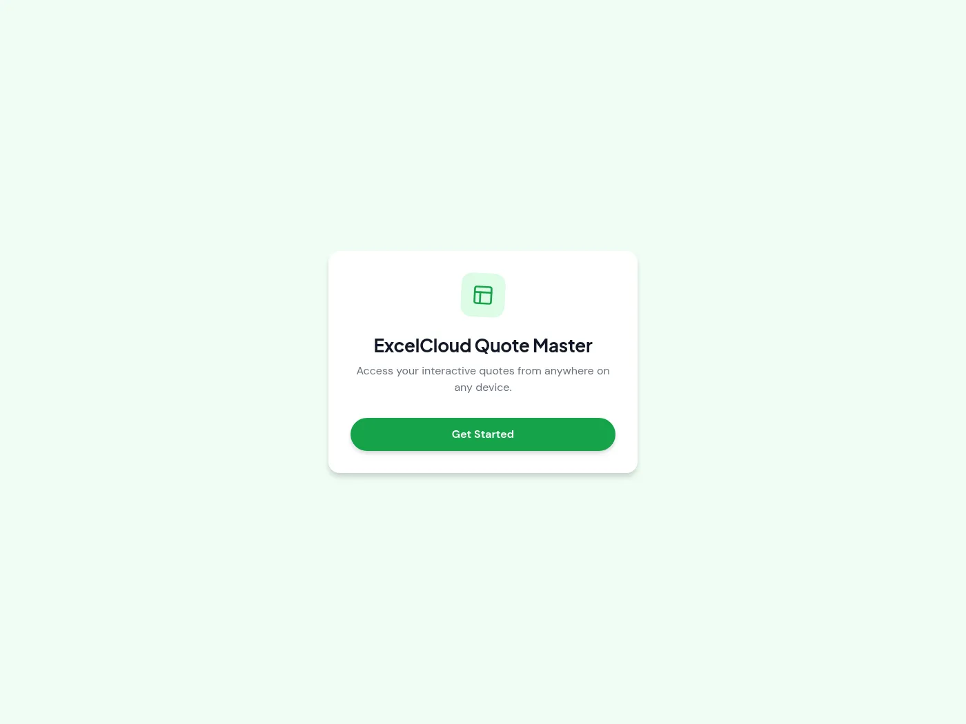 Excel Cloud App Android