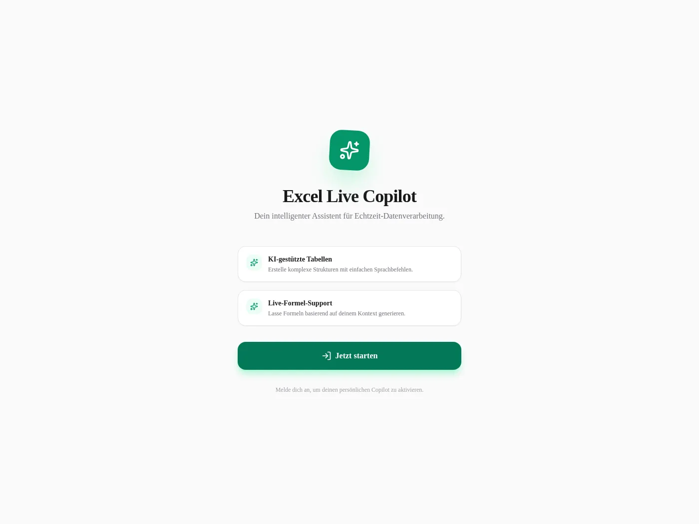 Excel Live Copilot