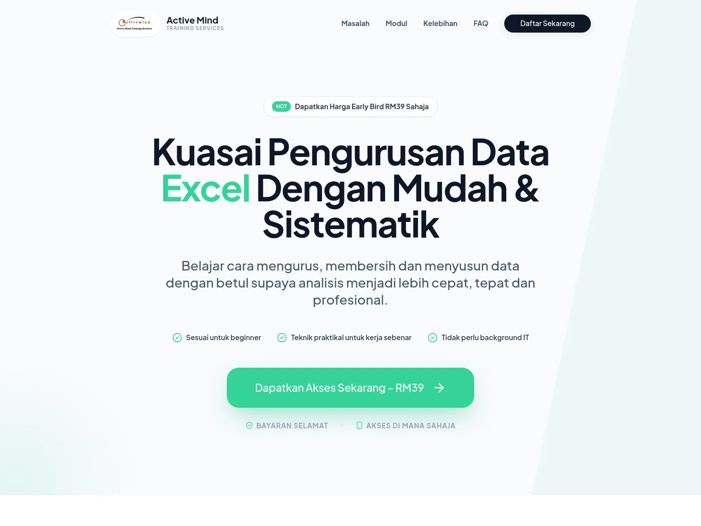 Excel Data Mastery Page