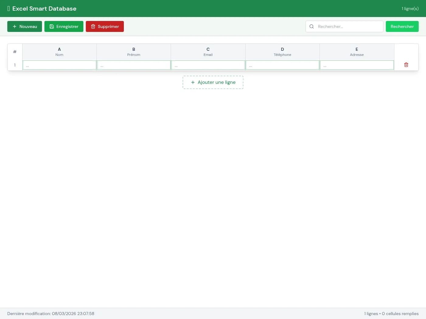 Excel Smart Database