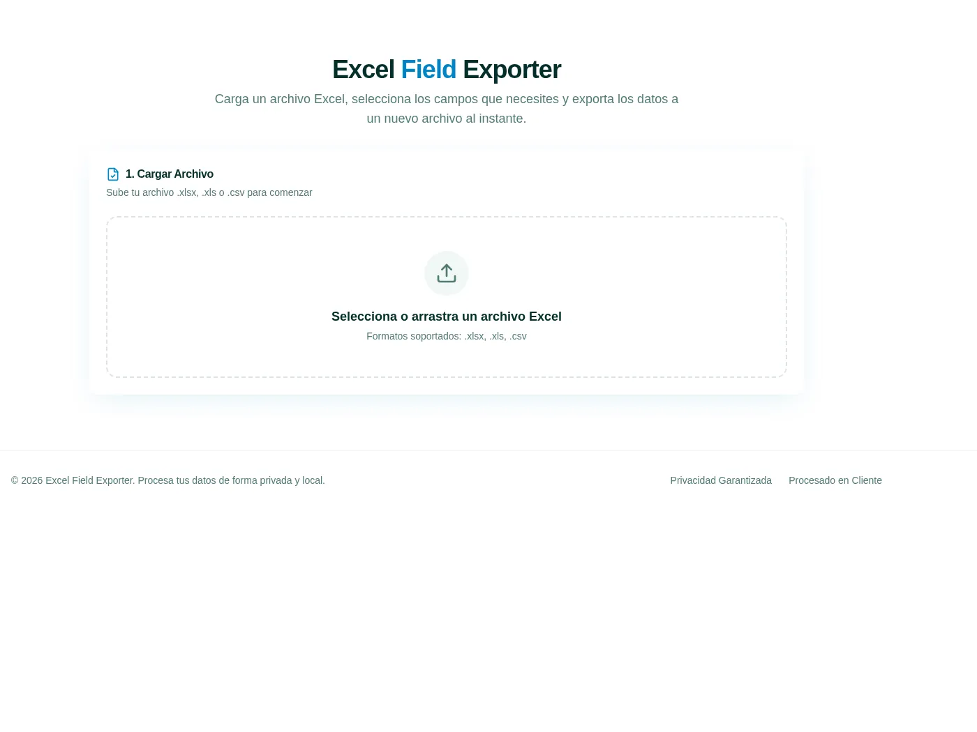 Excel Field Exporter