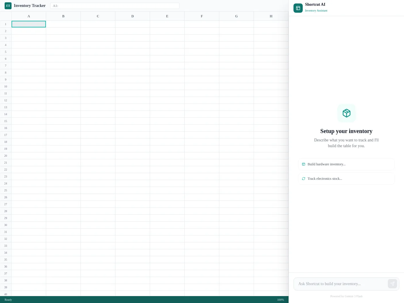 Excel Inventory Tracker