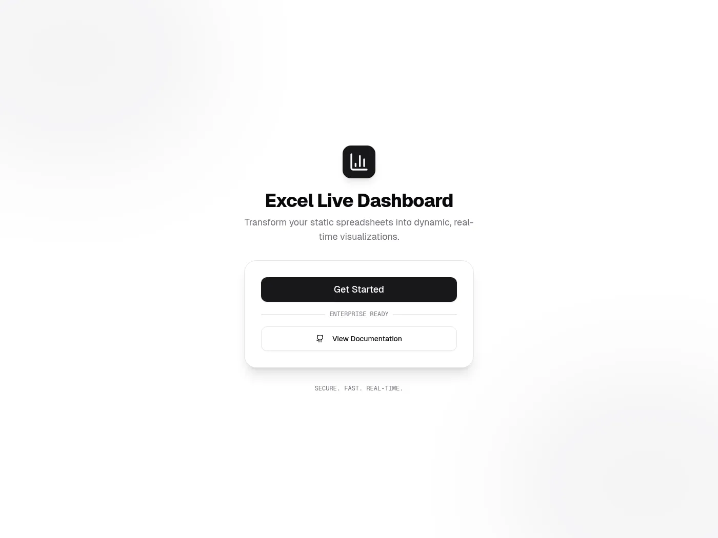 Live Excel Dashboard
