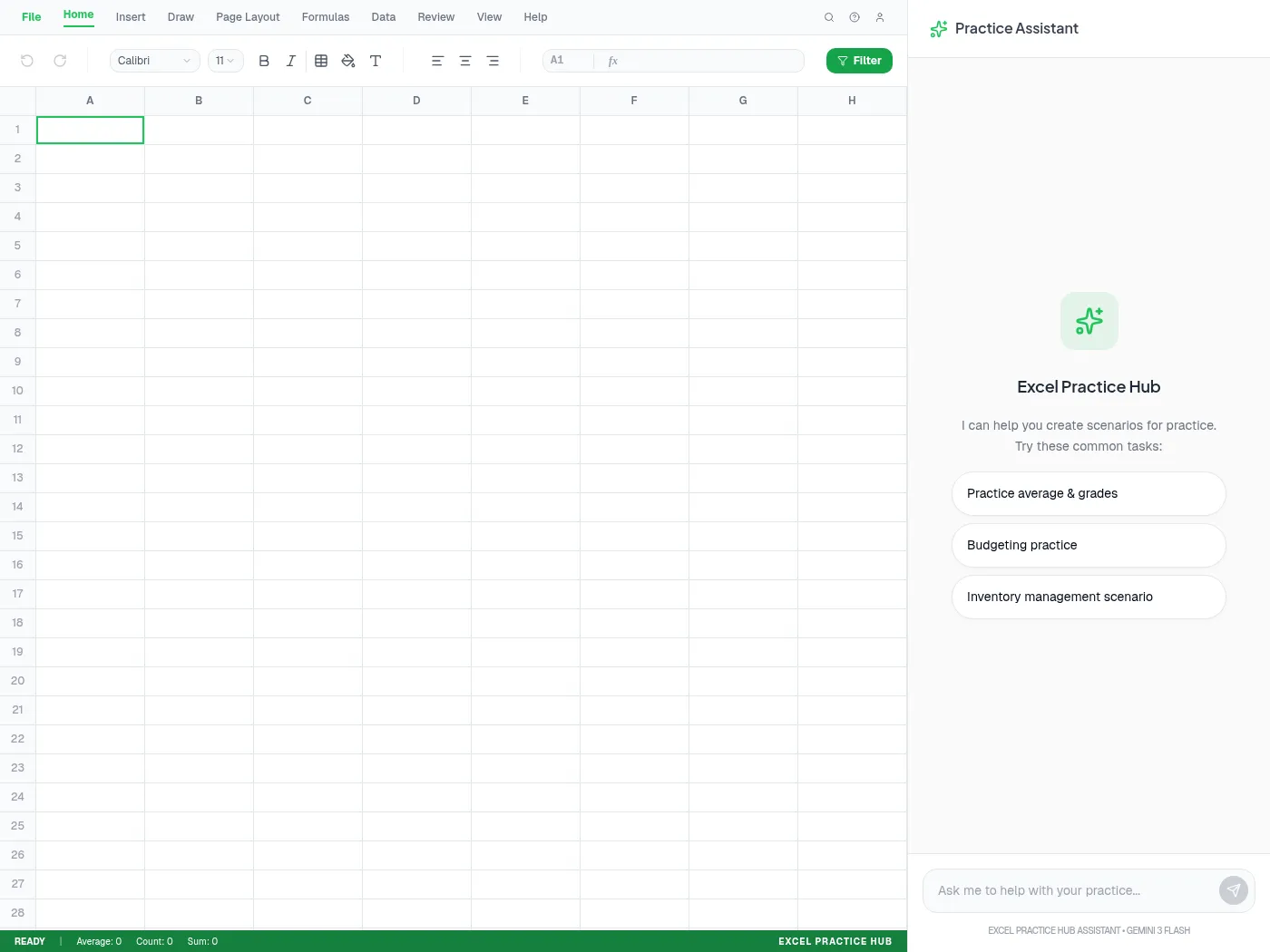 Excel Practice Hub