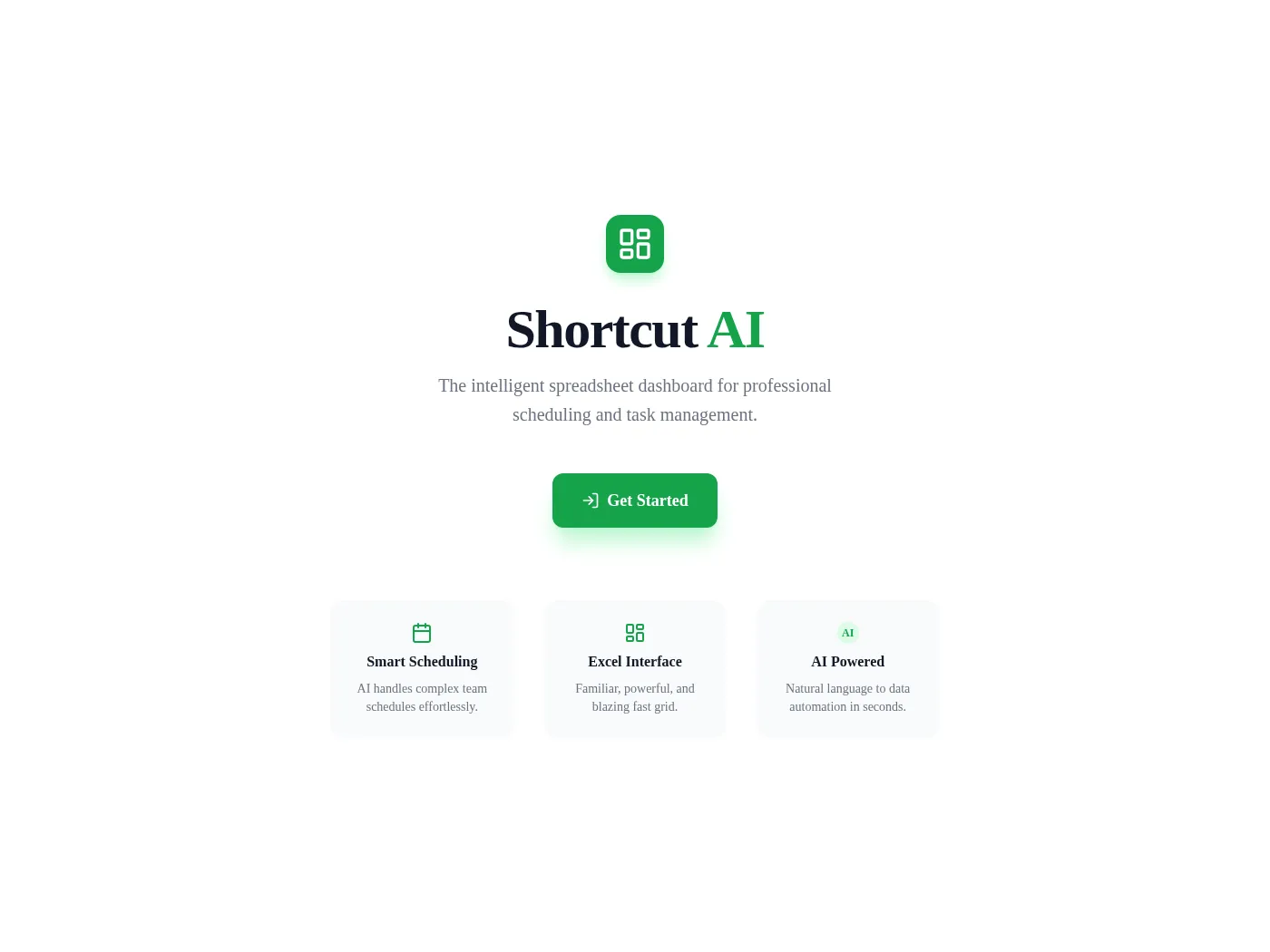 Excel Scheduler Dashboard