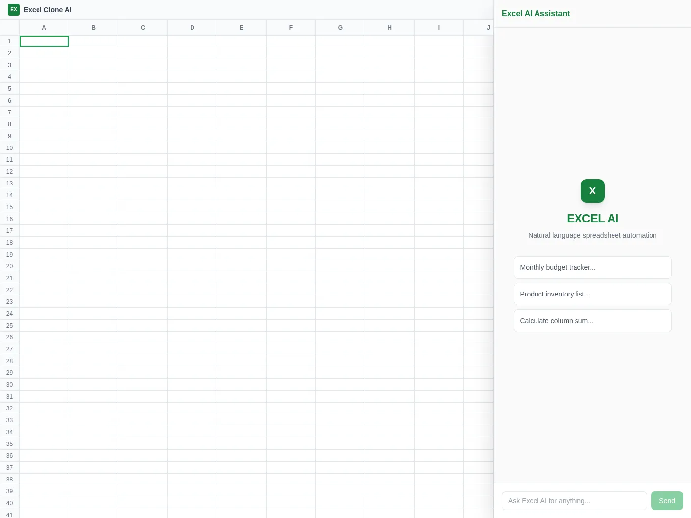 Excel Sheet Clone