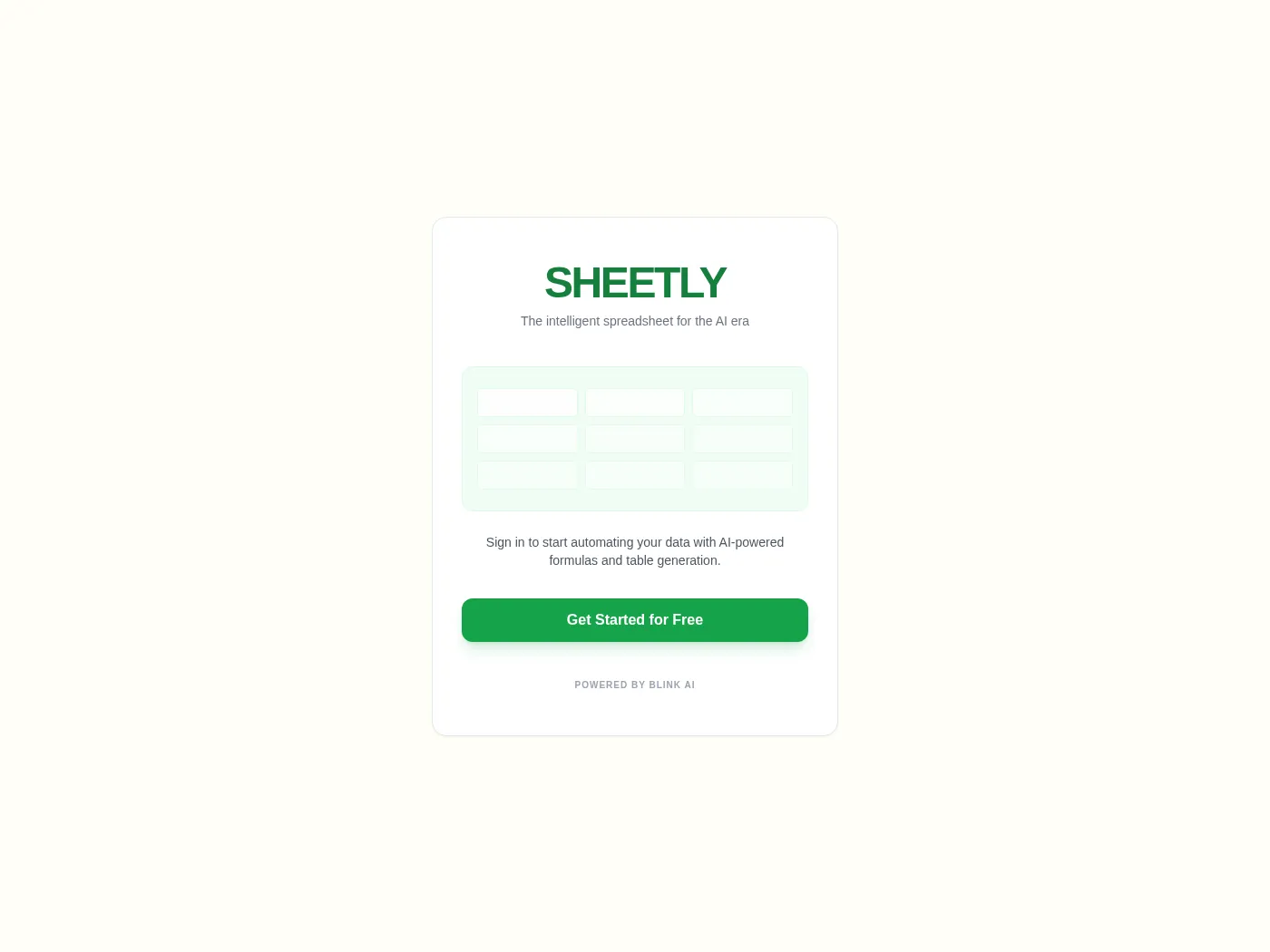 Sheetly Excel Clone