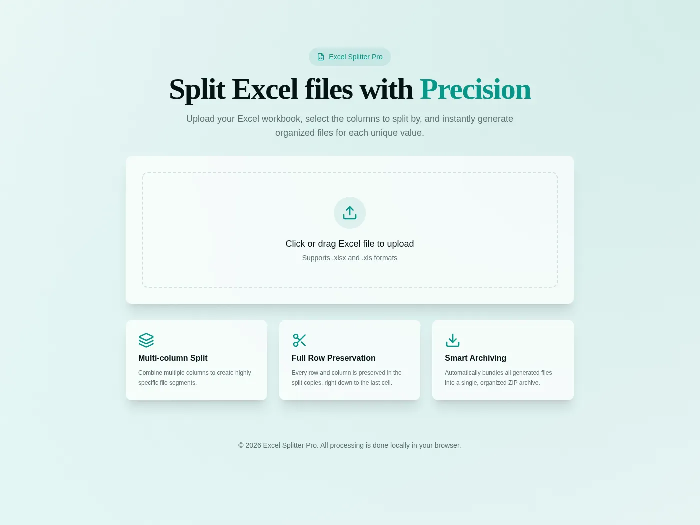 Excel Splitter Pro