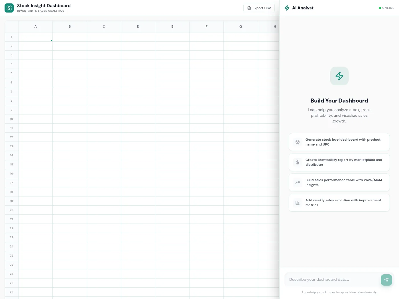 Stock Insight Dashboard
