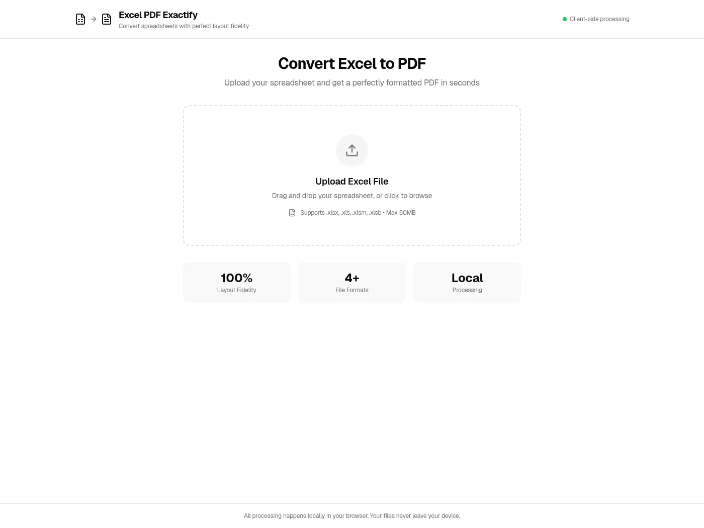 Excel PDF Exactify
