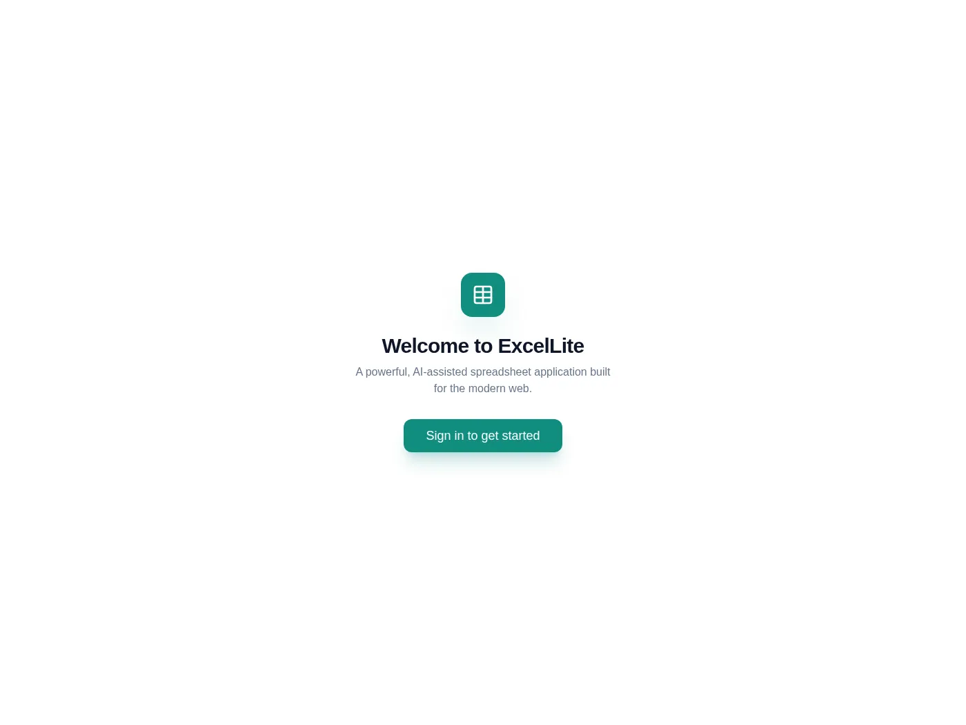 ExcelLite Web App