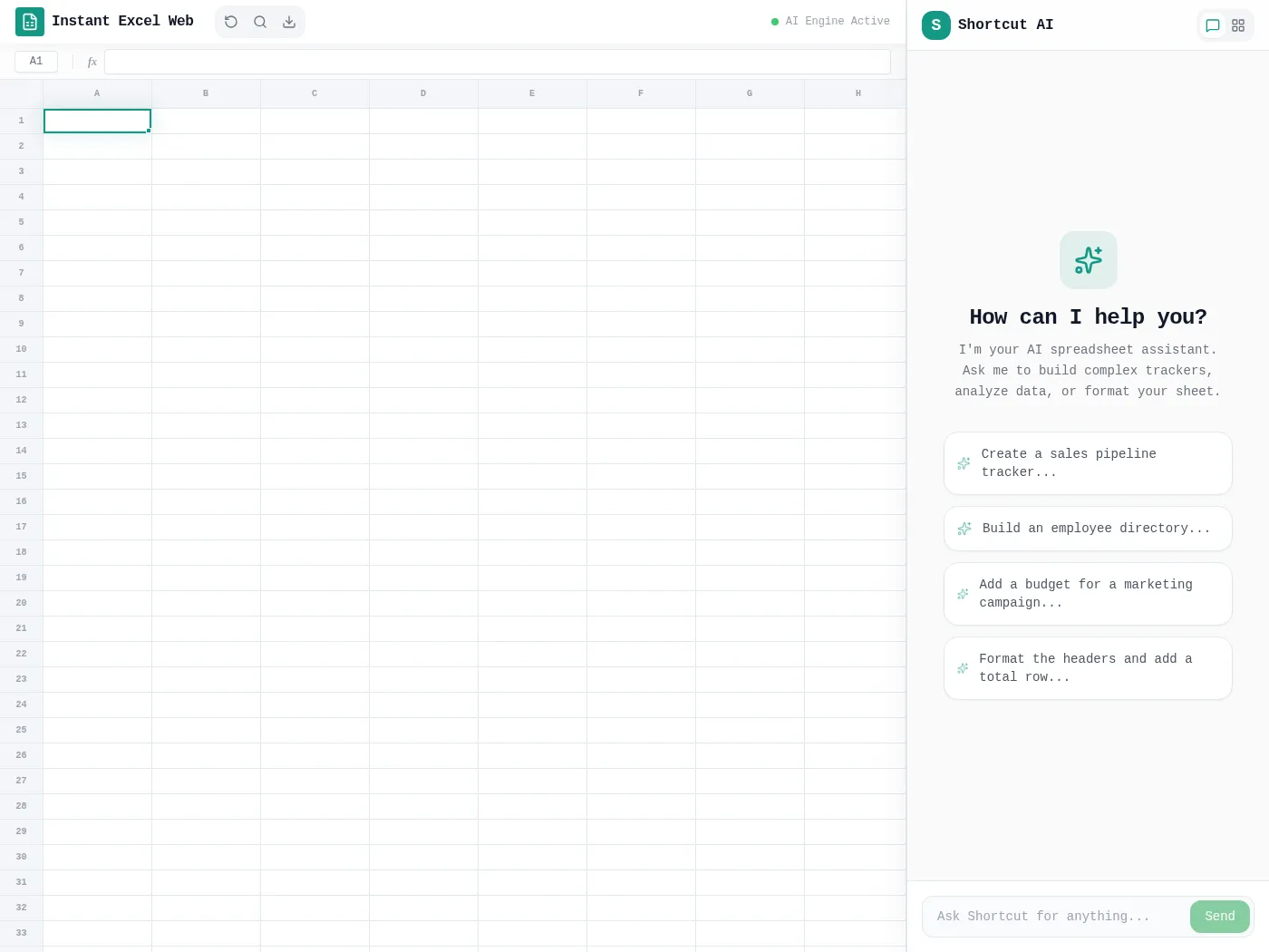 Instant Excel Web