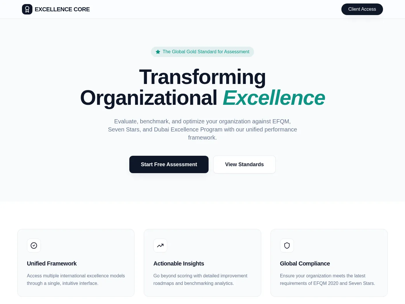 Global Excellence Assessment